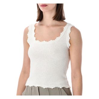 Low Classic LOW Classic, Femme, Tops, Blanc, Taille: 38 FR Top Knit