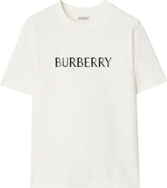 Burberry t-shirt en coton à logo - Blanc