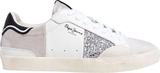 Pepe Jeans London Damen Lane Silver W Sneak, Grau/silberfarben, 6 UK