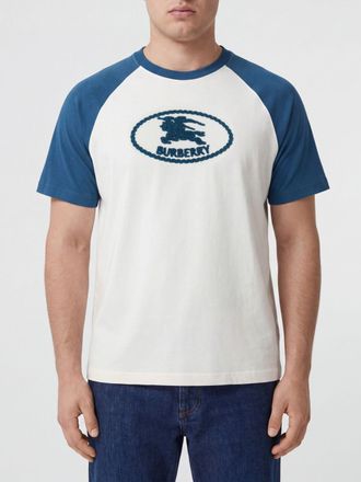 Burberry T-shirt &agrave; col rond en coton avec logo Equestrian Knight
