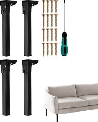 Generic Tischbeine | 4 Camping-Tischbeine | Robuste Möbelfüße für verschiedene Möbel wie Nachttisch, Stuhl, Schreibtisch, Küche, Sofa, Schrank und Kommode