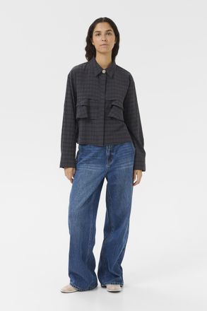 Karen by Simonsen Langarm - Hemd KBAyo Baggy fit navy