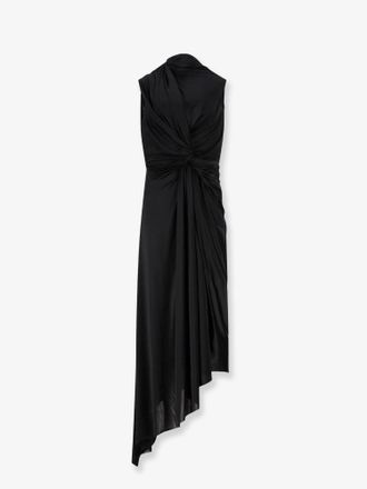 Balenciaga Stretch fabric long asymmetrical dress - BALENCIAGA - gender_Woman