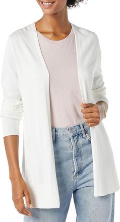 Amazon Essentials Damen Leichter Cardigan mit offener Vorderseite (Erhältlich in Übergröße), Elfenbein, XX-Large