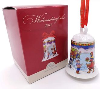 Hutschenreuther Porzellanglocke Weihnachtsglocke 2012 OVP