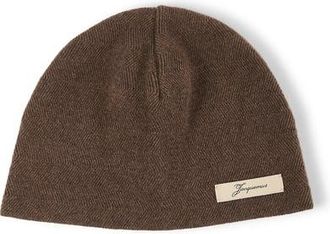 Jacquemus Le bonnet Chevron en laine vierge et cachemire