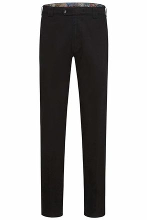 Meyer Herren Hose ROMA 9-316 - Baumwollhosen, sportive moderne Freizeit Chino, Schwarz (09), W42/L30