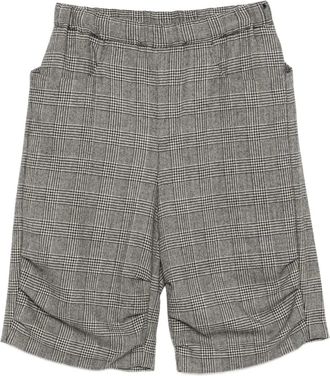 Comme Des Garçons Shorts mit Hahnentrittmuster - Schwarz