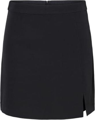 Pieces Slit Skirt Pcbozzy Hw Jupe Fendue Noos BC, Noir, XXL Femmes