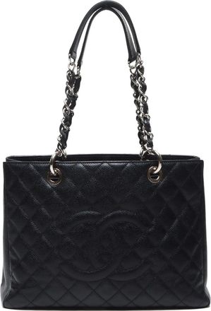 Chanel sac à main GST en cuir Caviar matelassé (2010-2011) - Noir