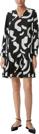 Comma Damen Kleid, Schwarz (99b0), 42