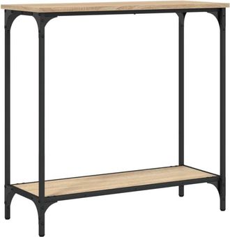 Les Tendances Table console chêne sonoma 75x30,5x75 bois dingénierie