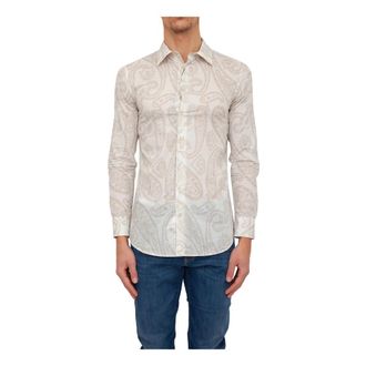 Etro Camicia Fuji Casual Hemd - - Shirts - Herren - Beige - 3XL