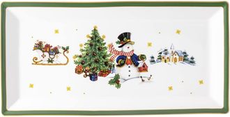 Hutschenreuther Happy Christmas Happy Christm. green Platte eckig 36 cm