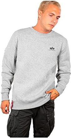 Alpha Industries Alpha Industries Basic Small Logo Sweat-Shirt pour Homme Grey Heather