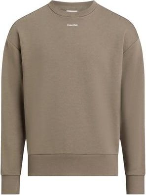 Calvin Klein Pull &agrave; logo en coton m&eacute;lang&eacute;