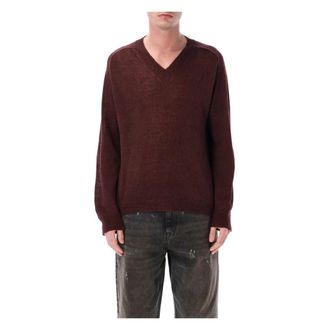 Our Legacy Rue V-Ausschnitt Pullover - - Knitwear - Herren - Braun - XL