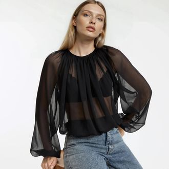 La Redoute Collections Chemise Manches Longues Effet Ballon