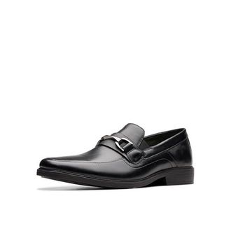 Clarks Homme Clarkslite Bit Mocassin, Cuir Noir, 42.5 EU