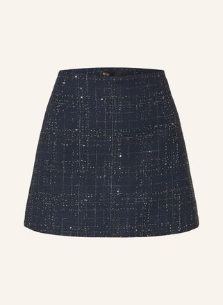Maje Skort Mit Glitzergarn Und Pailletten blau