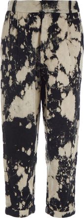 Maison Haussmann Pantalon Coton Tie & Dye Noir