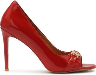 Kazar Femme, Chaussures, Rouge, Taille: 36 EU Escarpins rouges laqu&eacute;s avec d&eacute;coupe sur lorteil
