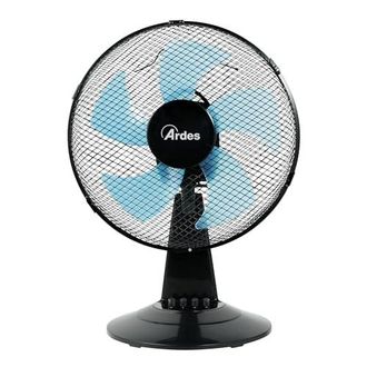Ardes AR5ST30N Tischventilator STEELO 30N 5 Fl&uuml;gel - Tischventilator 30 cm Oszillierend mit verstellbarer Neigung - Ventilator 3 Geschwindigkeiten leise