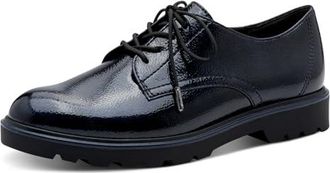 Tamaris Femme Damen Lace-up 1-23605-41 Plat Oxford, Bleu Marine, 41 EU
