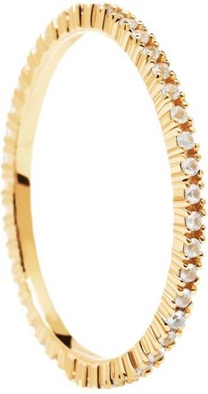 P D PAOLA PDPAOLA - White Essential Ring - 925er Sterlingsilber 18k Vergoldung - Damenschmuck