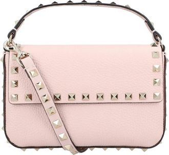 Valentino Garavani Hobo Bags - Rockstud Handbag - Gr. unisize - in Beige - für Damen