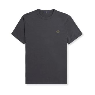 Fred Perry Ringer T-Shirt - - Tops - Herren - Grau - XL