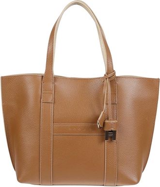 Hogan Femme, Sacs, Brun, Taille: ONE Size Small Script Shopping Bag
