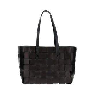 Dragon Diffusion Femme, Sacs, Noir, Taille: ONE Size Cabas en cuir tress&eacute;