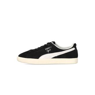 Puma Clyde Hairy Suede Low Shoe Schwarz/Ivory - - Shoes - Herren - Schwarzk - 46 EU