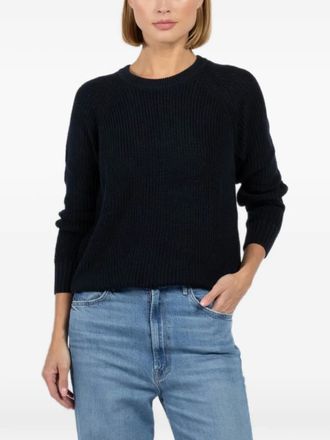 Autumn Cashmere Ausgefranster Pullover - Blau
