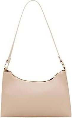 Generic Sac à bandoulière tendance en cuir synthétique pour femme, couleur unie, sac à bandoulière, petit sac à bandoulière, kaki, Taille unique