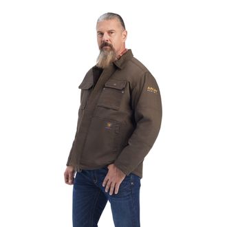 Ariat Herren Rebar Duracanvas Sherpa-gef&uuml;tterter Mantel, Wren, XL