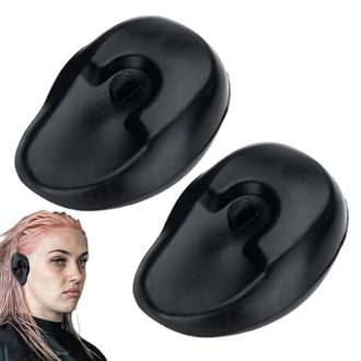 Generico Couvre-oreilles en silicone, cache-oreilles pour teinture capillaire | Housse de protection pour &eacute;couteurs, cache-oreilles de teinture pour cheveux, p