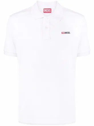 Diesel polo T-Smith-Div en coton - Blanc