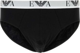 Emporio Armani Homme, Sous-v&ecirc;tements, Noir, Taille: 2XL Briefs avec ceinture &agrave; logo signature