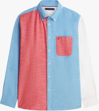 Tommy Hilfiger Chemise droite &agrave; col classique en coton