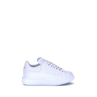 Alexander McQueen Leder-Sneaker mit Plateausohle - - Shoes - Damen - Wei&szlig; - 41 EU