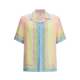 Casablanca Seidenhemd mit Muster und Design - - Shirts - Herren - Mehrfarbig - M