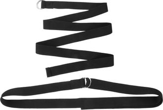 Pretyzoom 2 Stück Verstellbarer Yoga Gurt mit Metall D ring Stabiles Elastisches Fitnessband für Gymnastik Pilates und Dehnübungen zu Hause Fitnessstudio Langle