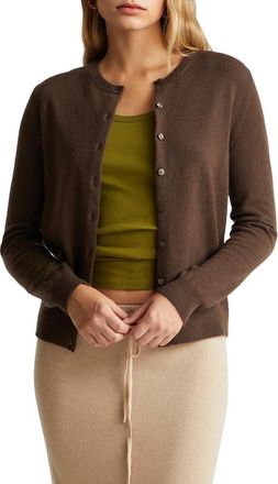 Benetton Damen Maglia Coreana M/L 1002d5485 Strickjacke, braun, XS