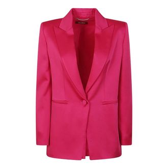 Max Mara Femme, Vestes, Rose, Taille: 38 FR Blazer Crois&eacute; Galazia