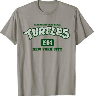 Teenage Mutant Ninja Turtles TMNT Turtle Power New York Varsity Klassischer Zeichentrickfilm mit 80er-Logo T-Shirt