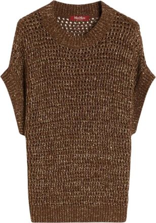 Max Mara Femme, Pulls, Brun, Taille: 40 FR Maille &agrave; col rond