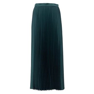 Max Mara Femme, Jupes, Vert, Taille: 36 FR Nicchia Pleated Satin Skirt