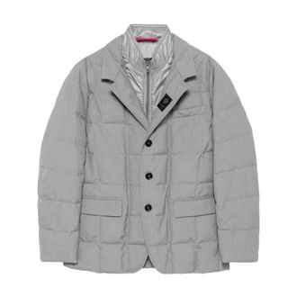 Fay Layered Puffer Jacket - - Jackets - Herren - Grau - M